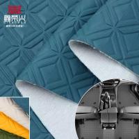 China PVC Diamond Embossed Synthetic Leather 1.1mm 150cm for Car Seats Sofa Bags for sale