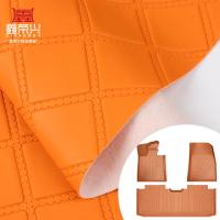 China PVC Rhombus Punching Embossed Synthetic Leather 1.1mm 150cm for Car Seats Sofa Bag for sale