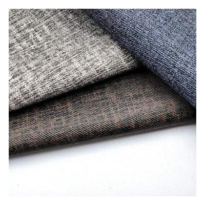 China PVC Cowboy Pattern Synthetic Leather Fabric 0.5mm Thick 140cm Wide for Furniture & Automotive for sale