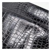 China High Gloss Stone Pattern PVC Synthetic Leather - 0.6mm Thickness, 140cm Width for Shoes and Bags for sale