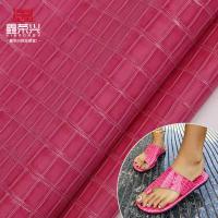 China High-Gloss PVC Bamboo Pattern Artificial Leather - 0.6mm Thickness, 140cm Width for Shoes, Bags & Decorative Applications for sale