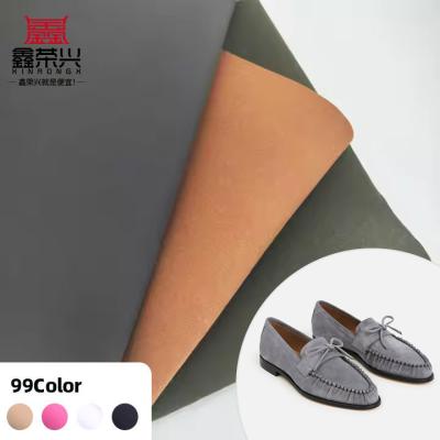 China ECO Imitation Suede Microfiber PU Leather Fabric - 0.8mm Thickness, 140cm Width for Shoes, Bags & Accessories for sale