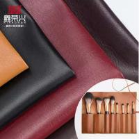 China 0.7mm Thick 140cm Wide Knitted Backing PVC Leather Faux Fabric for Bags Sofa Furniture for sale