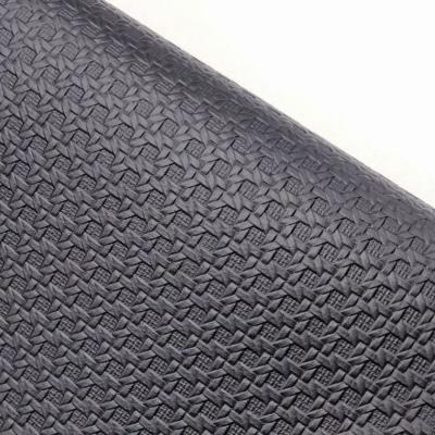 China Woven PVC Synthetic Leather Fabric 0.9mm Thickness 140cm Width for Handbags Furniture Upholstery for sale