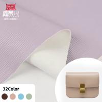 China 1.0mm Thick 137cm Wide PU Synthetic Leather Fabric Water Ripple Grain 41 Colors for Handbag Shoes Wallet for sale