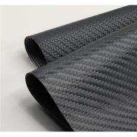 China PVC Carbon Fiber Woven Pattern Faux Leather 0.6mm 150cm Width for Sofa Car Seat Chair Upholstery for sale