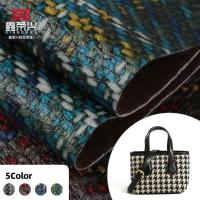 China PVC Tech Cloth Printed Scottish Plaid Faux Leather Fabric 0.9mm 137cm for Sofa Car Seat Bag for sale