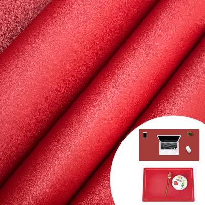 China PVC Lamb Grain Double Face Synthetic Leather 1.8mm 140cm Waterproof for Bags Belts for sale