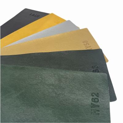 China Crazy Horse 0.7mm PVC Oil Wax Tanned Faux Leather Fabric 140cm Width for Sofa Chair Bag Car Seat for sale
