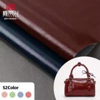 China PVC Oily Wax Synthetic Leather Embossed Stretch Waterproof 0.7mm 142cm for Sofa Bag Shoes Car Mat for sale