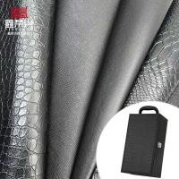 China Wholesale PVC Faux Leather Fabric 0.5mm 140cm Litchi Pattern Artificial Synthetic Leather for Shoes Furniture for sale