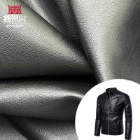 China Elastic PVC Sheepskin Faux Leather Waterproof Synthetic Fabric 0.5mm 160cm for Garment Clothing for sale