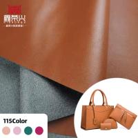 China Microfiber PU 0.6mm Napa Grain Synthetic Leather Durable Fabric for Bags Sofas Shoes Furniture Car Decorative Craft for sale
