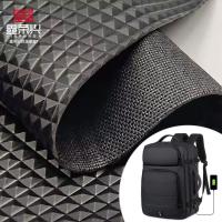 China PVC Diamond Lozenge Pattern Faux Leather Fabric 1.4mm 140cm for Car Bags Furniture for sale