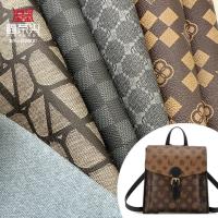 China Wholesale PVC Printed Synthetic Faux Leather Fabric 0.8mm 140cm Width for Craft Sofa Notebook Bag for sale