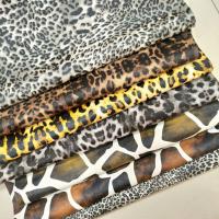 China Wholesale PVC Leopard Printed Synthetic Artificial Leather 0.8mm 140cm for Bag Notebook Phone Shell Table Mat for sale