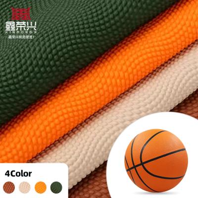 China Waterproof PVC Artificial Leather Basketball Grain 1.0mm 140cm for Bags Car Seats Sofa for sale