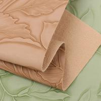 China PVC 126 Flower Pattern Embossed Synthetic Leather 1.0mm 140cm for Bag Shoes Placemat Decoration for sale