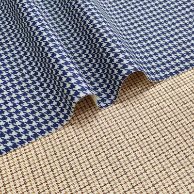 China Wholesale PVC Houndstooth Printed Faux Leather Fabric 0.6mm 140cm for Bags Sofa Craft for sale