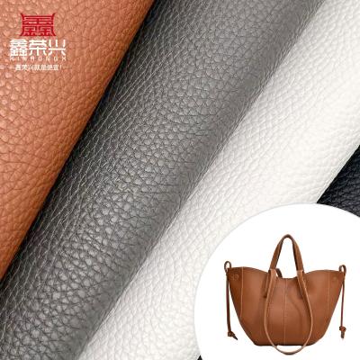 China 1.8mm Thick PVC Litchi Pattern Synthetic Faux Leather 140cm Width for Bag Table Mat Sofa Decorations for sale