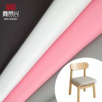 China PVC TC Cloth Backed Synthetic Faux Leather 1.4mm 140cm Waterproof Stretchable Pinhole Pattern for Shoes Belts Gloves for sale