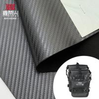 China 1.0mm Thick Carbon Fiber PVC Waterproof Embossed Faux Leather 140cm Width for Furniture Car Bags Sofa for sale