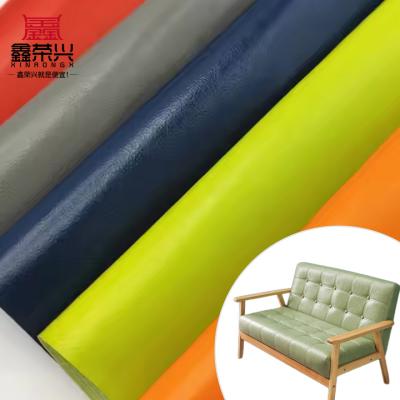 China PVC Knitting Cloth R64 Pattern Leather Artificial Synthetic Leather Fabric 0.6mm 140cm for Sofa Car for sale