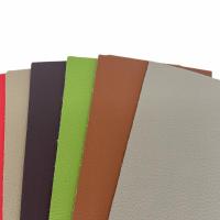 China PVC Wearproof Embossed Litchi Grain Artificial Synthetic Leather 1.0mm 137cm for Car Seat Sofa Chair Faux Fabric for sale
