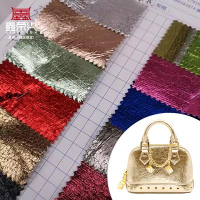 China PVC Crocodile Grain Synthetic Leather Fabric 0.5mm Thickness 140cm Width Embossed Waterproof Stretch for Wallet Shoes Sofa for sale