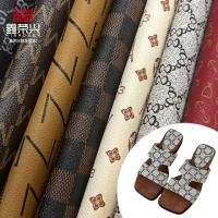 China Wholesale 1.8mm PVC Printed Synthetic Artificial Leather Fabric 140cm Width for Bags Sofa Notebook for sale