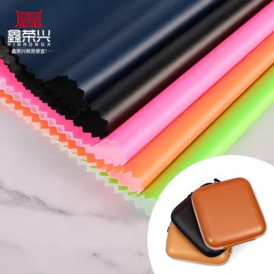 China Two-Way Stretch Spandex Elastic PU Synthetic Leather Fabric 0.5mm 140cm for Clothing Bags Accessories for sale
