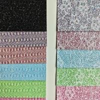 China XR Glitter Synthetic Leather – Rice Pattern & Floral Pattern for sale