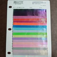 China Laser Macaron Holographic Synthetic Leather for sale