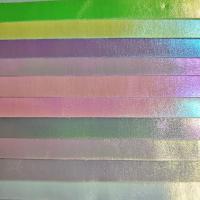 China Laser Macaron Holographic Synthetic Leather for sale