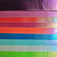 China Laser Macaron Holographic Synthetic Leather for sale
