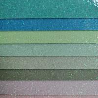 China Laser Macaron Holographic Leather with Mesh Backing for sale