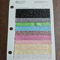 China COARSE GLITTER CRUSHED DIAMOND Synthetic Leather for sale
