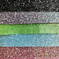 China COARSE GLITTER CRUSHED DIAMOND Synthetic Leather for sale