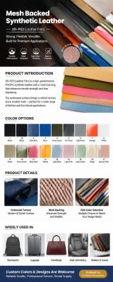 China XR-P03 Flexible Packaging Leather for Automotive Interiors Furniture Handbags Footwear Clothing for sale