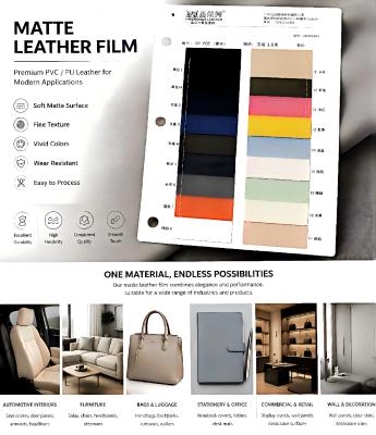 China MATTE  LEATHER FILM Wide range of Packaging Leather products available in PVC PU and semi PU types for multiple industrial uses for sale