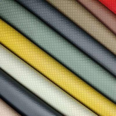 China GRID TEXTURE SERIES Synthetic Packaging Leather products engineered for durability and style in packaging footwear clothing and furniture manufacturing for sale