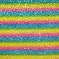 China Rainbow Glitter Checker Pattern PVC Synthetic Leather for Bags, Shoes & Crafts for sale