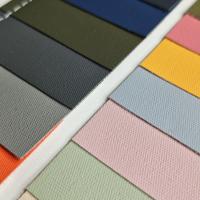 China 0.7mm Fabric Texture Synthetic Leather PVC Leather Roll for Bags Furniture Automotive Interior 1.6m Width for sale