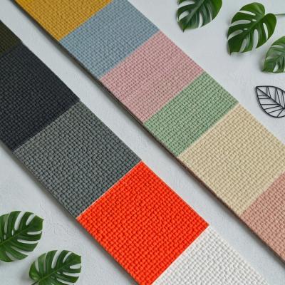 China Micro Bead Texture PVC Synthetic Leather Roll Fine Grain Artificial Leather Material for Bags Wallets Furniture Car Interior for sale