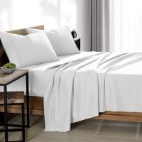 China Customized Cotton 200 Thread Count Bed Sheet Set - Twin Full Queen King Sizes with 16-Inch Deep Pockets for sale