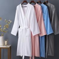 China Luxury Hotel Spa Bathrobe 100% Cotton Velour Terry - S M L XL Sizes with Custom Embroidery Options for sale