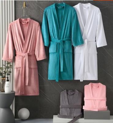 China Custom Logo Hotel Bathrobe 100% Cotton Terry - S/M/L/XL Sizes with 3-7 Day Sample Delivery for Spa & Hospitality for sale
