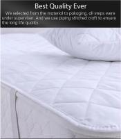 China Quilted Waterproof Mattress Protector - 100% Cotton, 40S×40S Thread Count, Multiple Sizes for Home & Hotel Use for sale
