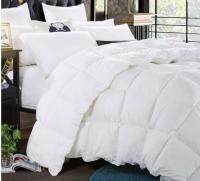 China Luxury White Thick Cotton Quilt with 200TC-1000TC Thread Count and Microfiber Filling for Hotels and Homes for sale