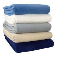 China 350GSM Polar Fleece Blanket - Custom Sizes Single/Twin/Queen/King - White & Color Options - OEM Available for sale